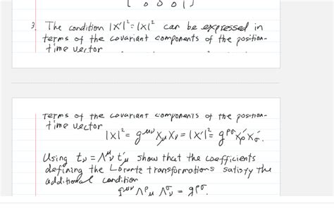 Solved 3 The Condition ∣x′∣2∣x∣2 Car Be Expressed In Terms