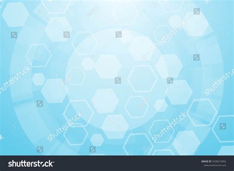 Hexagonal Abstract Background Big Data Visualization Stock Illustration