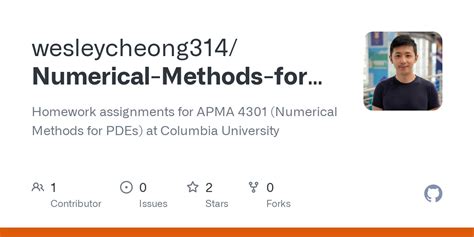 Github Wesleycheong314numerical Methods For Pdes Homework