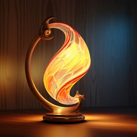 3d Modern Lamp Design Ai Generated Image