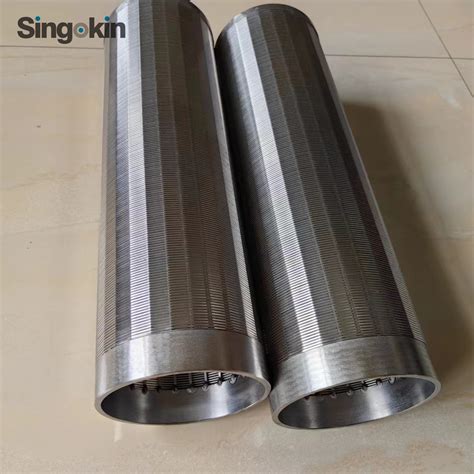 304 316l Stainless Steel Johnson Wedge Wire Screen Filter Tube Water