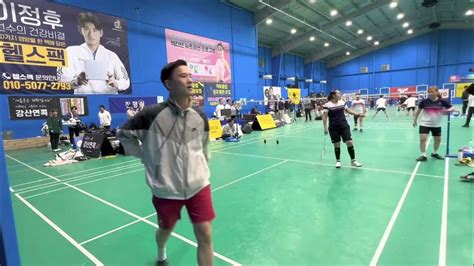 모다모다 X 전국 스매싱자랑 배드민턴 대회 여복 준자강 준결 강찬희 And 윤솔이 Vs한용주and김미송 Youtube