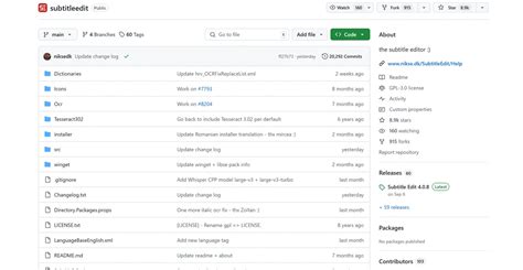 2025年好用的github开源字幕编辑工具