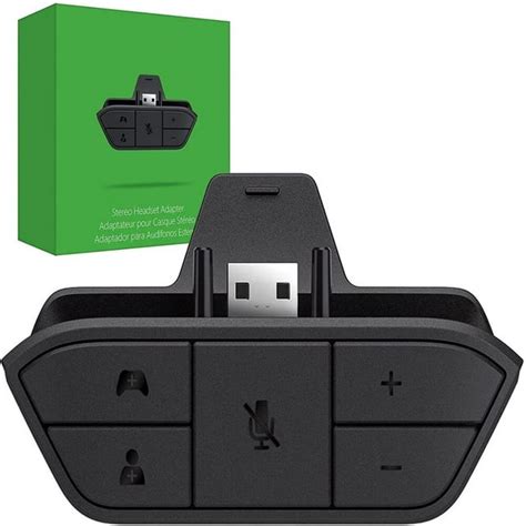 Stereo Headset Adapter For Xbox Controller Audio Mic Headphone Adapter