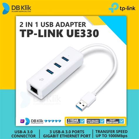 Jual USB Hub TP Link UE USB Port Hub Gigabit Ethernet Adapter Kota Malang Dbclick