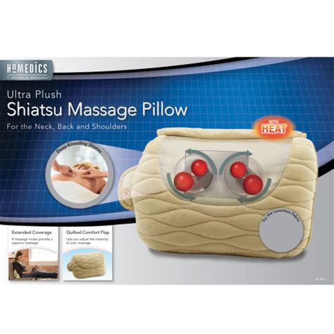 Homedics Sp 25h Shiatsu Vibration Massage Pillow Massage Pillow Provides Soothing Heat