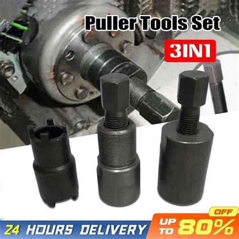 Durable Steel Magneto Puller Set With 4 Pin Socket Spanner Tool And Honda Locknut Removal