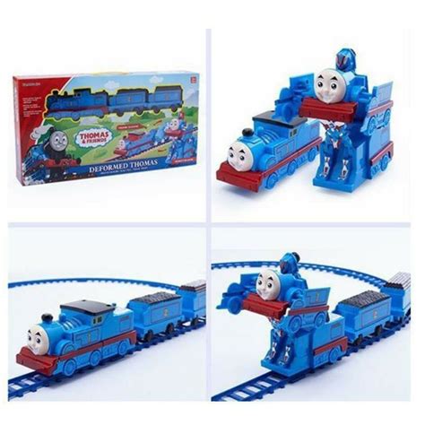 ของเล่นรถไฟโทมัสแปลงร่าง รถไฟวิ่งบนราง สามารถแปลงร่างได้ มีไฟ มีเสียง