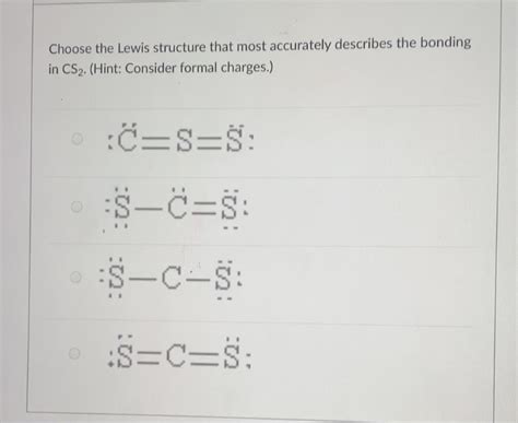 Cs2 Lewis Dot Structure
