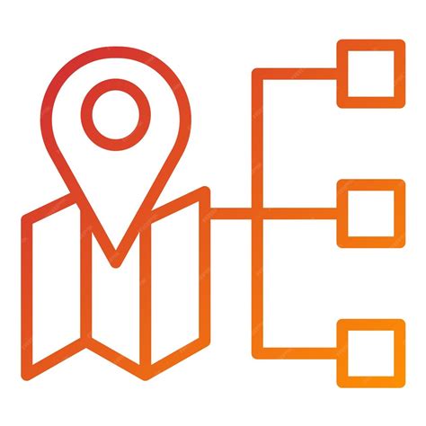 Premium Vector Vector Design Process Map Icon Style