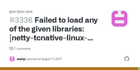 Failed To Load Any Of The Given Libraries Netty Tcnative Linux X8664 Netty Tcnative Linux