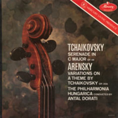 Serenade In C Major Op 48 Variations On A Theme By Tchaikovsky Op 35A Pyotr Ilyich