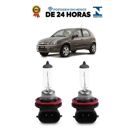 Par Lampada Farol De Milha Celta Prisma 2006 2007 2008 2009 2010 2011