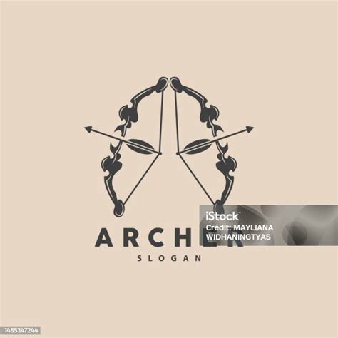 아처 로고 양궁 화살표 벡터 우아한 간단한 미니멀리스트 디자인 아이콘 기호 일러스트레이션 템플릿 가상현실에 대한 스톡 벡터 아트 및 기타 이미지 Istock