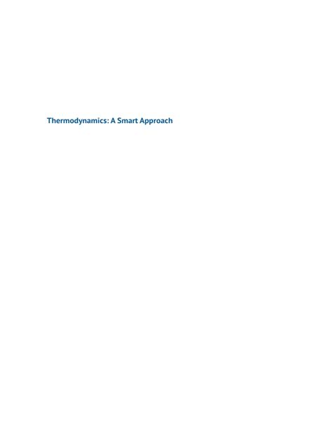 Ibrahim Dincer Thermodynamics A Smart Approach Download Free Pdf