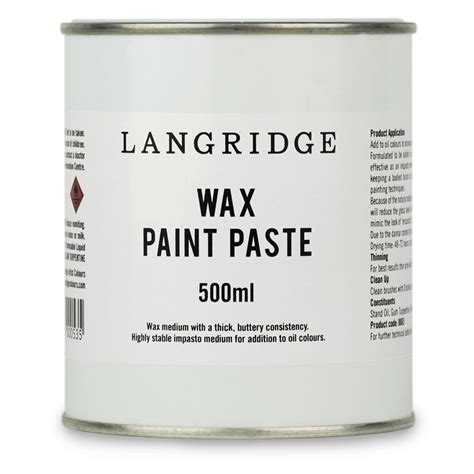 Wax Paint Paste Langridge Artist Colours