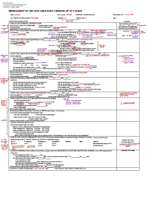 Imci Forms Guide Pdf Breastfeeding Anemia