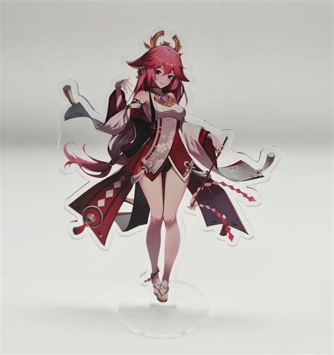 Genshin Impact Yae Miko Anime Acrylic Stand 15cm Animehood Uk