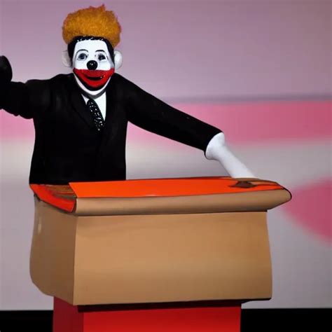 President Marionette With Strings And Puppeteer In A Stable Diffusion