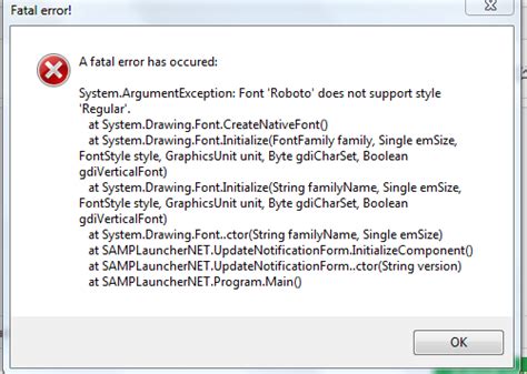 Font Error Issue Bigeti Samplaunchernet Github