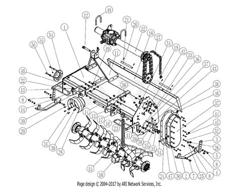 Rototiller Parts Diagram And Components Overview