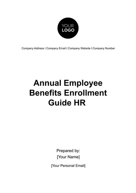 Annual Employee Benefits Enrollment Guide Hr Template Edit Online