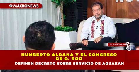 Humberto Aldana Y El Congreso De Q Roo Definen Decreto Sobre Servicio