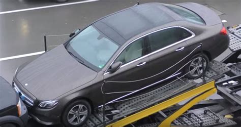 Mercedes E Class Long Wheelbase Spotted In Germany As Right Hand Drive Tester Autoevolution
