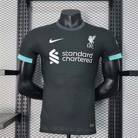 Jual PLAYER ISSUE JERSEY LIVERPOOL NEW AWAY HITAM 2024 2025 BAJU SEPAK BOLA OLAHRAGA PRIA DEWASA
