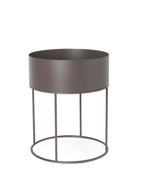 Buy Ferm Living Plant Box Round Taupe 3308