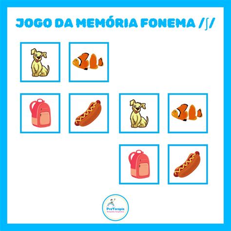 Jogo da Memória Fonema ʃ Gabriela Machado Hotmart