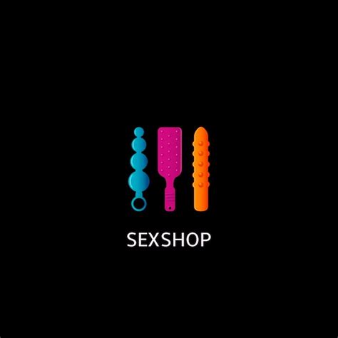 Logo Du Sex Shop Vecteur Premium