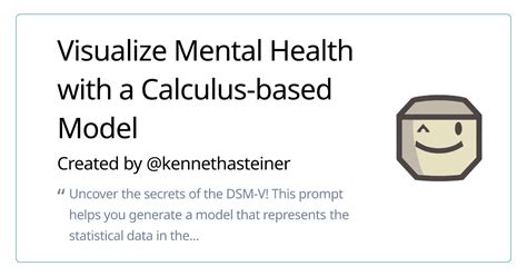 Visualize Mental Health With A Calculus Based Model