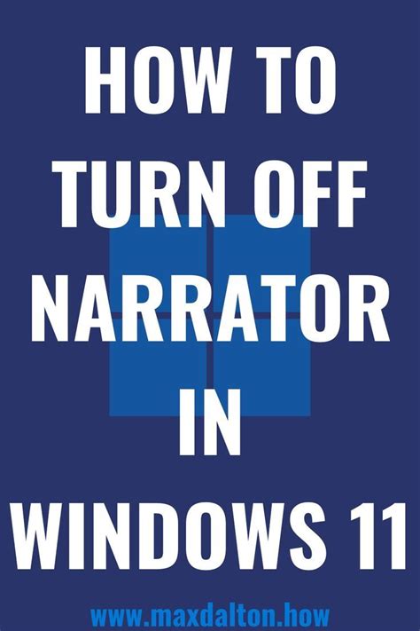 How To Turn Off Narrator In Windows 11 In 2022 Turn Ons Narrator