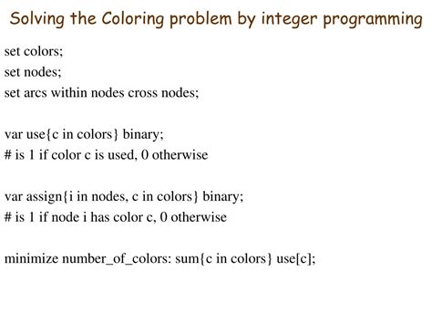 Ppt Optimal Assignments In Graph Problems Using Integer Programming Powerpoint Presentation