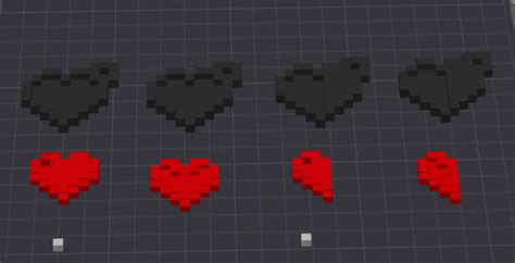 🥰 Minecraft 4 Hearts Keychains・ 3d File For 3d Printing・cults
