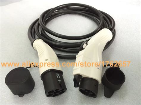 Buy 32a Ev Charger 5m Black Cable Sae J1772 To Iec