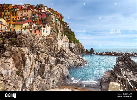 Natural Port Of Manarola Cinque Terre Liguria Italy Stock Photo Alamy