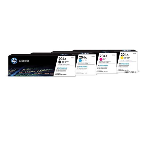 HP 204A CF510A CF511A CF512A CF513A Black Cyan Magenta Yellow Original LaserJet Toner