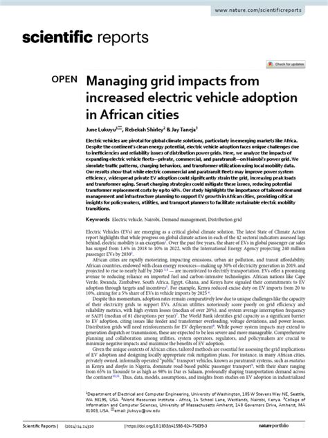Managing Grid Impacts Due To Electric Vehicles Pdf Electric Vehicle Electrical Grid