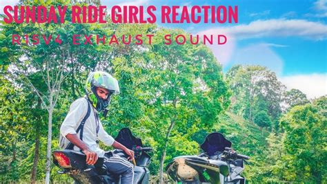 Crazy Girls Reaction 👀r15v4 Exhaust Sound 🔥sunday Hyper Ride R15v4