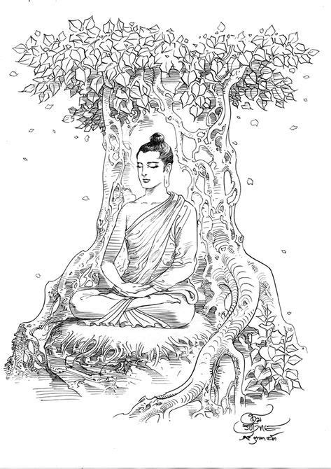 ดินสอ หมึกดำ พฤษภาคม 2012 พุทธศิลป์ ภาพประกอบ ภาพวาดพระพุทธเจ้า