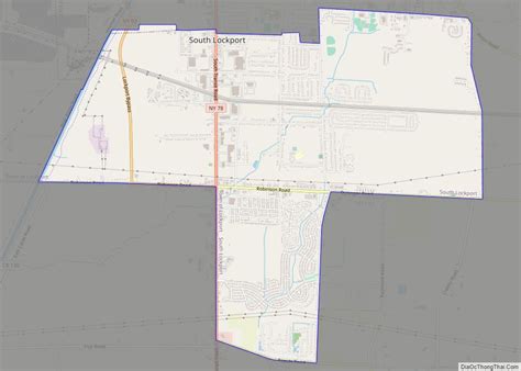 Map Of South Lockport Cdp