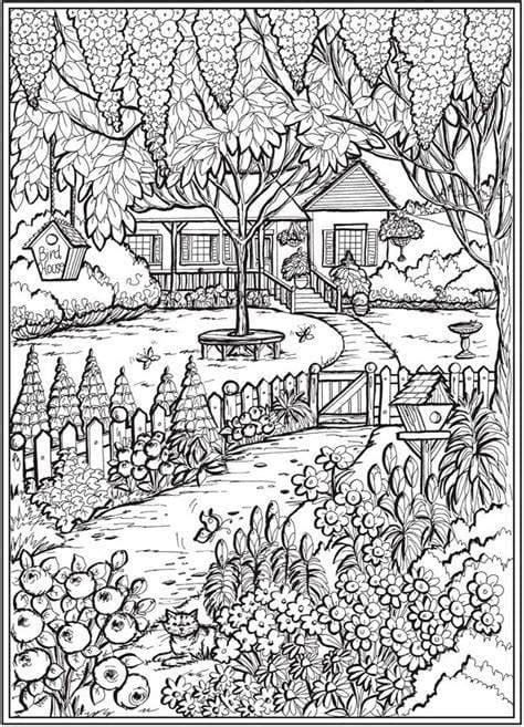 정원 색칠 공부 Kr에서 무료 색칠 공부