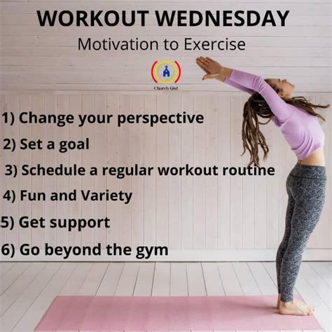 Workout Wednesday Motivation To Exercise Church Gist