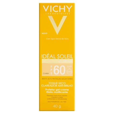 Protetor Solar Facial Vichy Idéal Soleil Clarify Cor Clara Fps 60 Com 40g