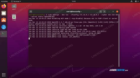 basic ubuntu 20 04 openvpn client server connection setup linuxconfig