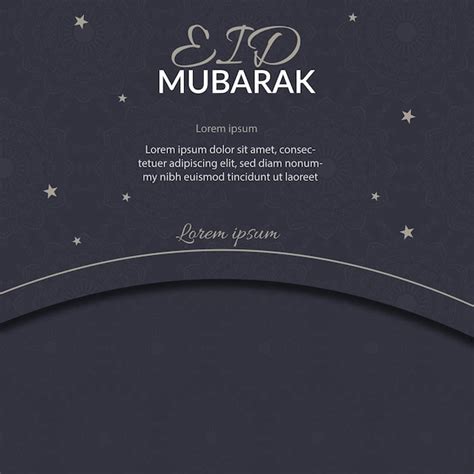 Premium Vector Eid Mubarak Invitation Card Design