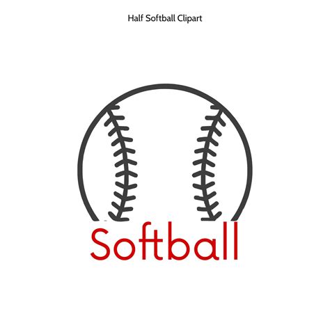 Free Softball Vector Clipart Png Svg To Edit Online
