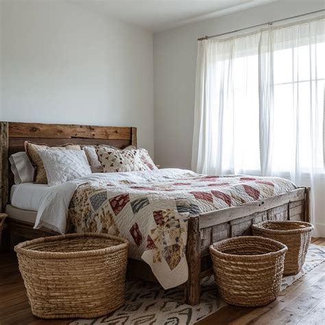 Farmhouse Bedroom Color Scheme Embracing Rustic Elegance Decor Photos